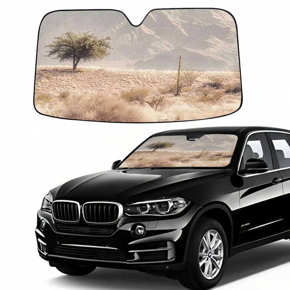 Awypu Mountain Tree Sunshades Keep Vehicle Cool Car Sun Shade ...
