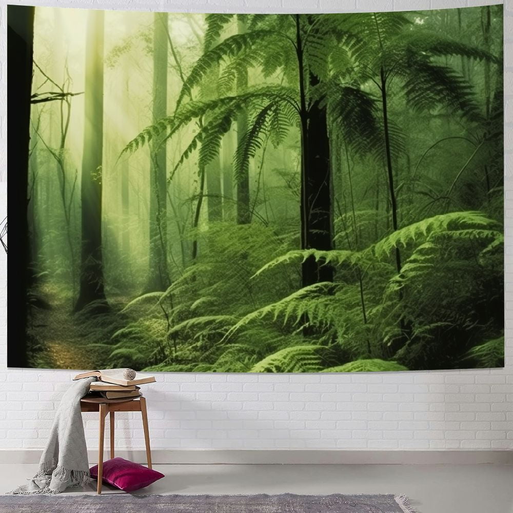 Awypu Rainforest Tapestry, Palm Trees and Exotic Plants in Tropical ...
