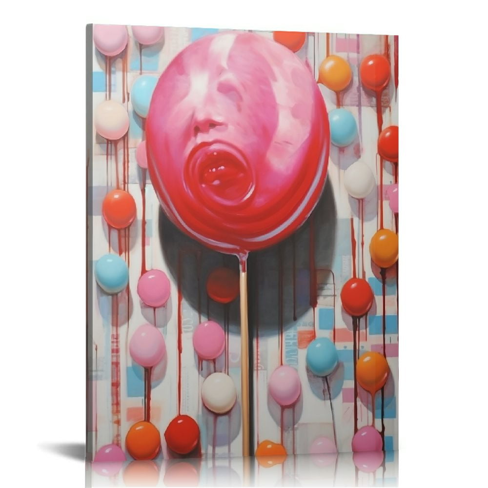Awypu Sweet - Vibrant Pink Candy , Colorful Textured Stripes - Joy ...