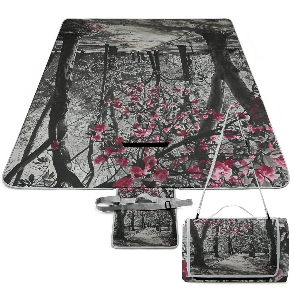 Awypu Trees Square Picnic Mat Foldable for Camping, Park, Beach, Grass ...