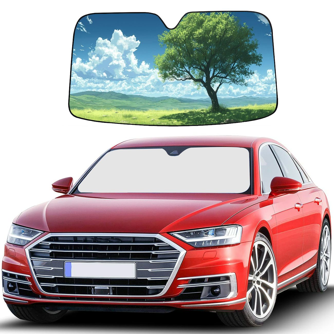 Awypu Windscreen Sun Visor - Block Sunlight and UV Rays, Protect Car ...