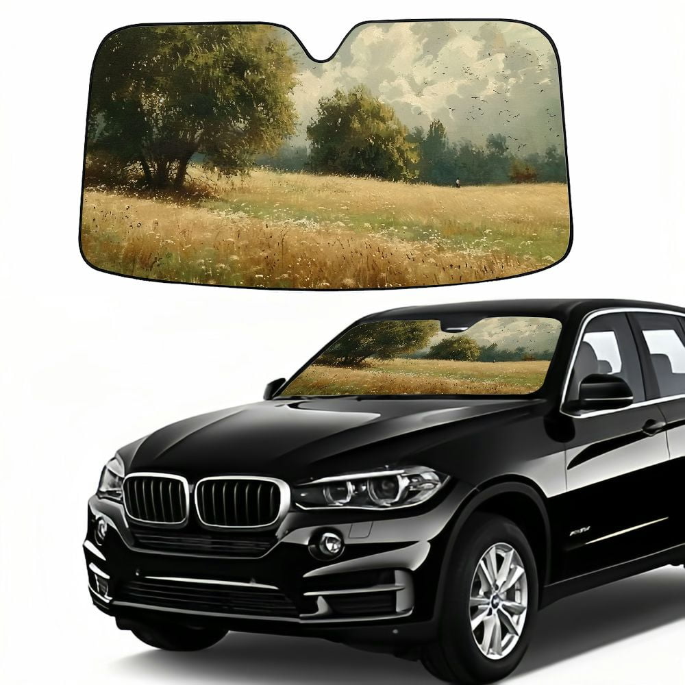 Awypu Windshield Sun Shade for Vehicle SUV Truck Protector Trees Car ...