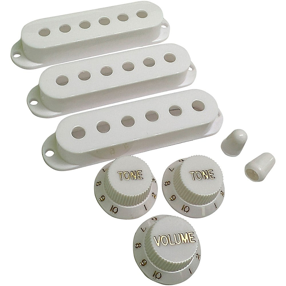 AxLabs Pickup Covers, Knobs, & Switch Tips Set for Strat-Style Guitars ...