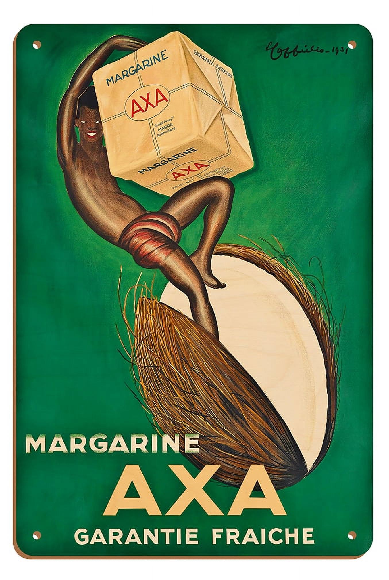 Axa Margarine - Freshness Guarantee (Garantie Fraîche) - Vintage French ...