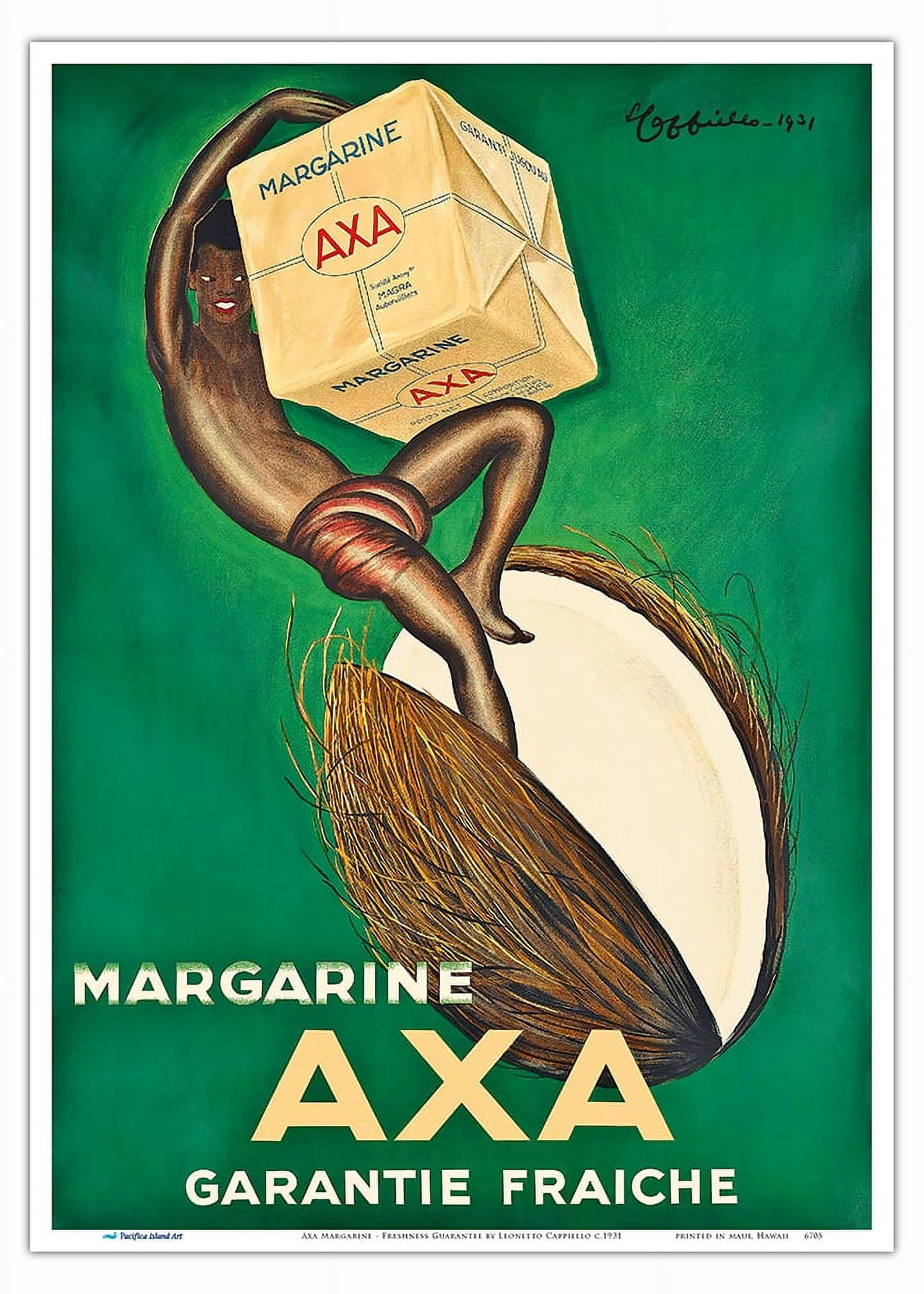 Axa Margarine - Freshness Guarantee (Garantie Fraîche) - Vintage French ...