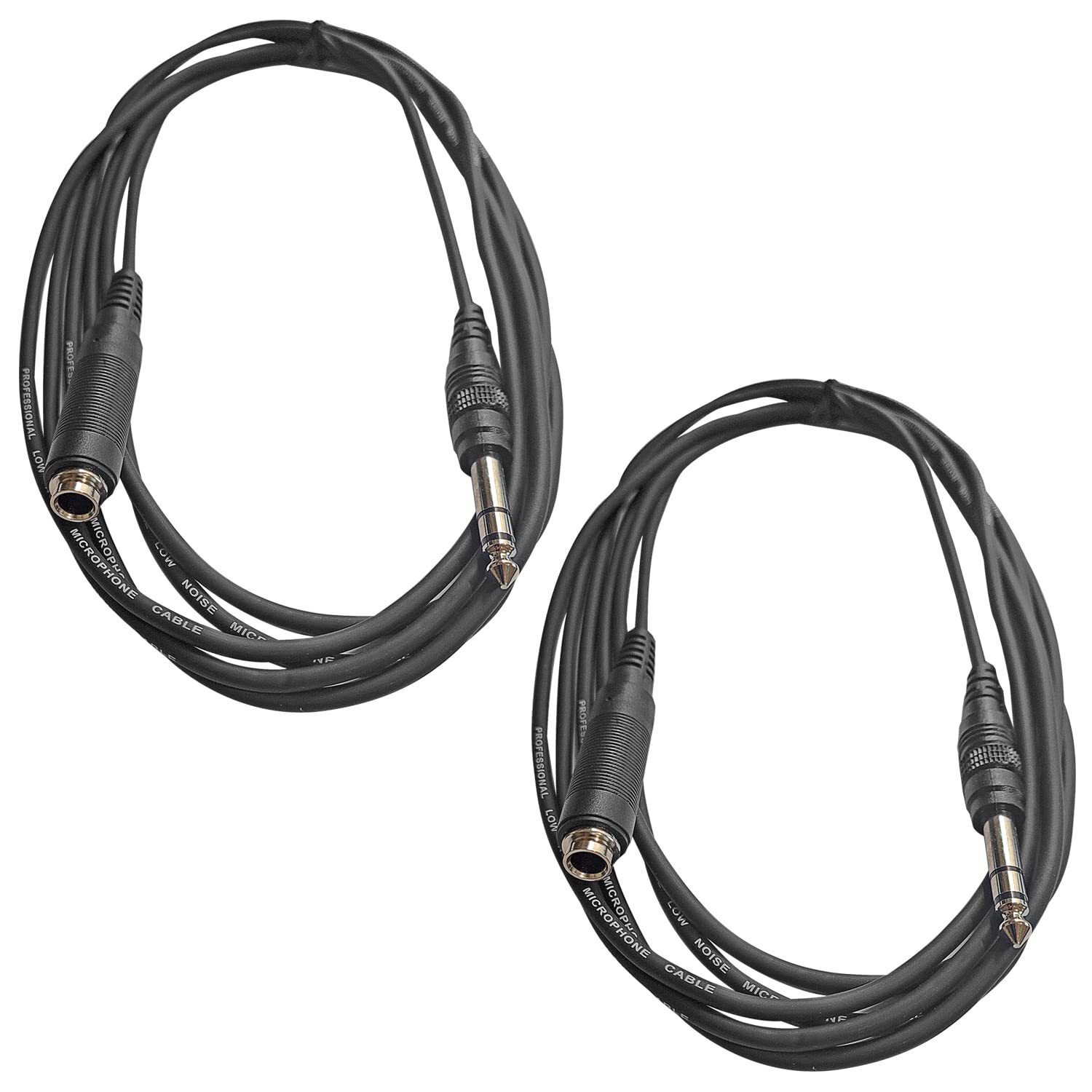 AxcessAbles 1/4-inch (6.35mm) TRS Male to 1/4-inch (6.35mm) TRS Female ...