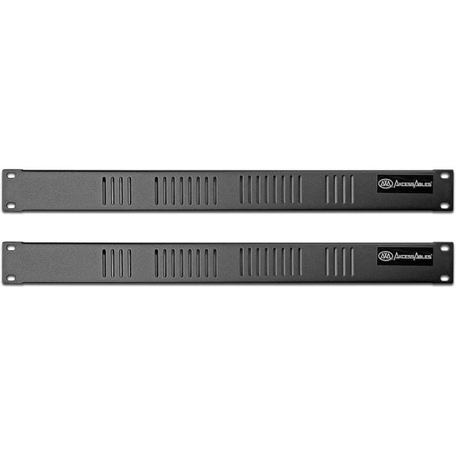 AxcessAbles 1U Vented Rack Panels | Pack of Two 1U Vented Rack Spacers ...