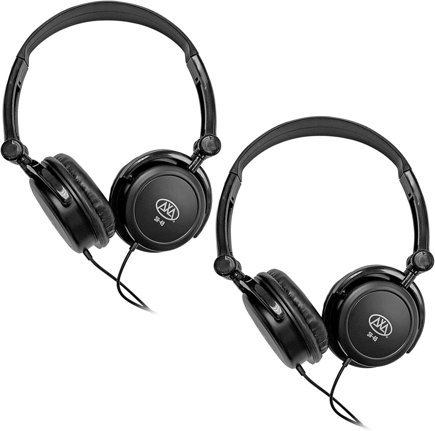 AxcessAbles On-Ear Closed-Back Studio/DJ Headphones with 6ft Cable and ...