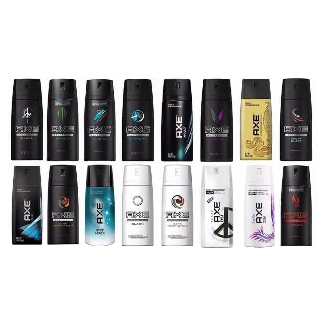 Axe Body Spray Deodorant - Assorted Scents, Bulk Pack of 12 with ...