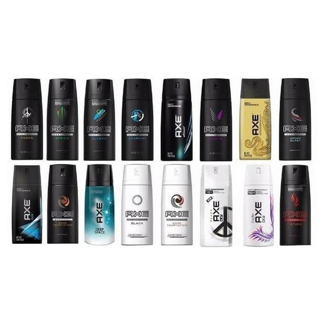 Axe Body Spray Deodorant - Assorted Scents, Bulk Pack of 12 with ...