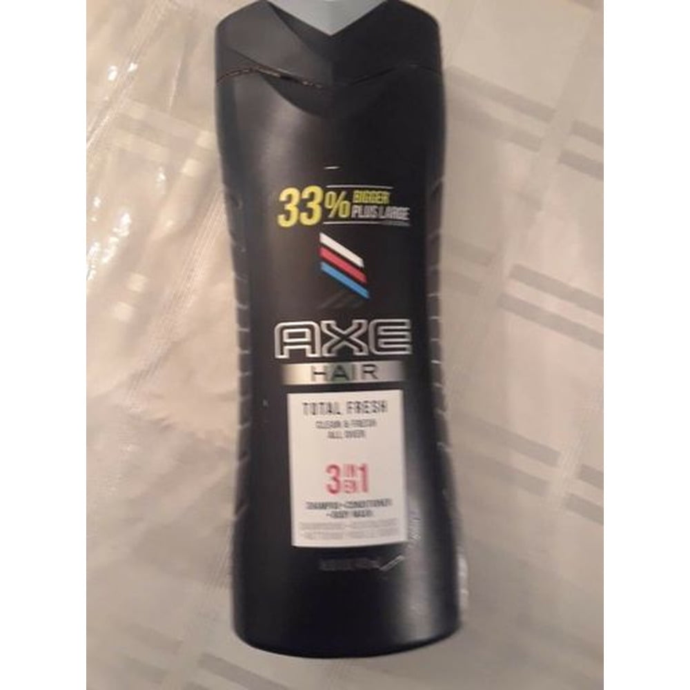 Axe 3 in 1 Shampoo Conditioner & Body Wash Total Fresh (Pack of 12 ...