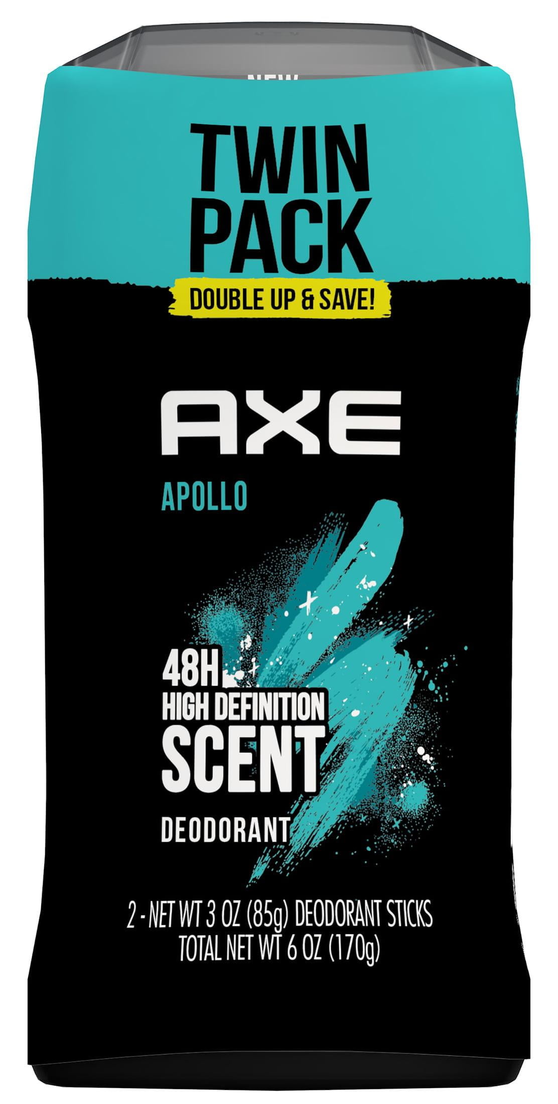 Axe Apollo Long Lasting antiperspirant Deodorant Stick Twin Pack, Sage ...