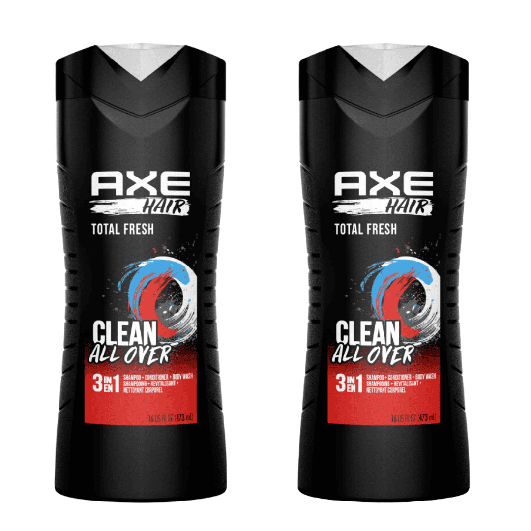 Axe Clean All Over Total Fresh 3-in-1 Body Wash Shampoo & Conditioner ...