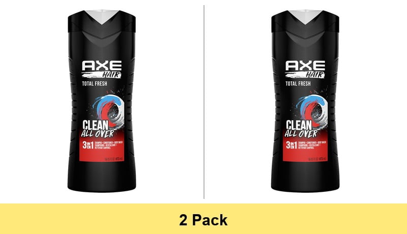 Axe Clean All Over Total Fresh 3-in-1 Body Wash Shampoo & Conditioner ...