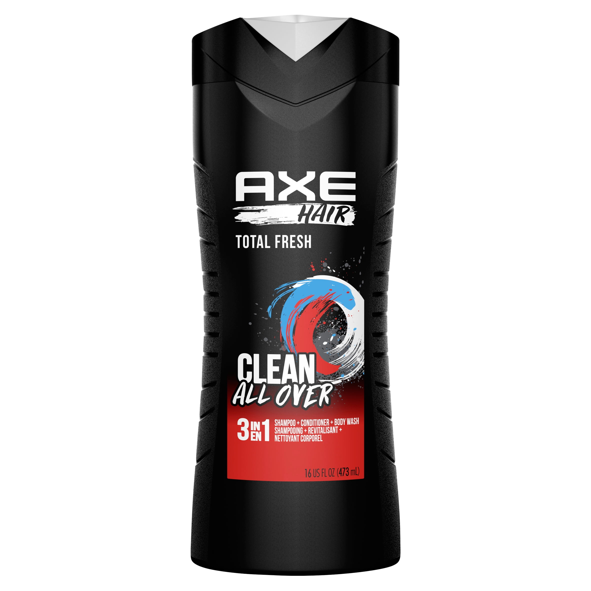 Axe Clean All Over Total Fresh 3-in-1 Body Wash Shampoo & Conditioner ...