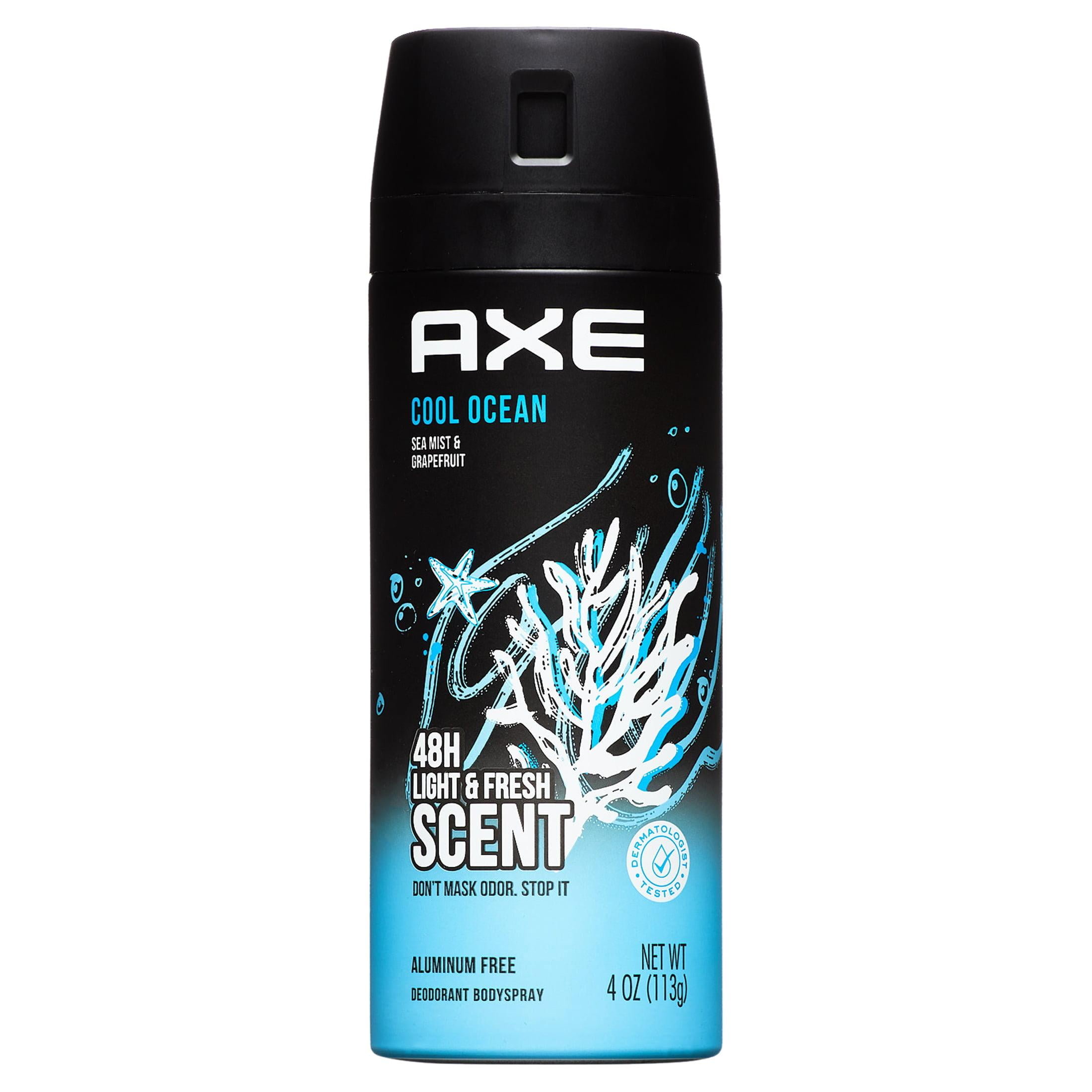 Axe Cool Ocean 48H Light & Fresh Deodorant Body Spray, 4 oz - Walmart.com