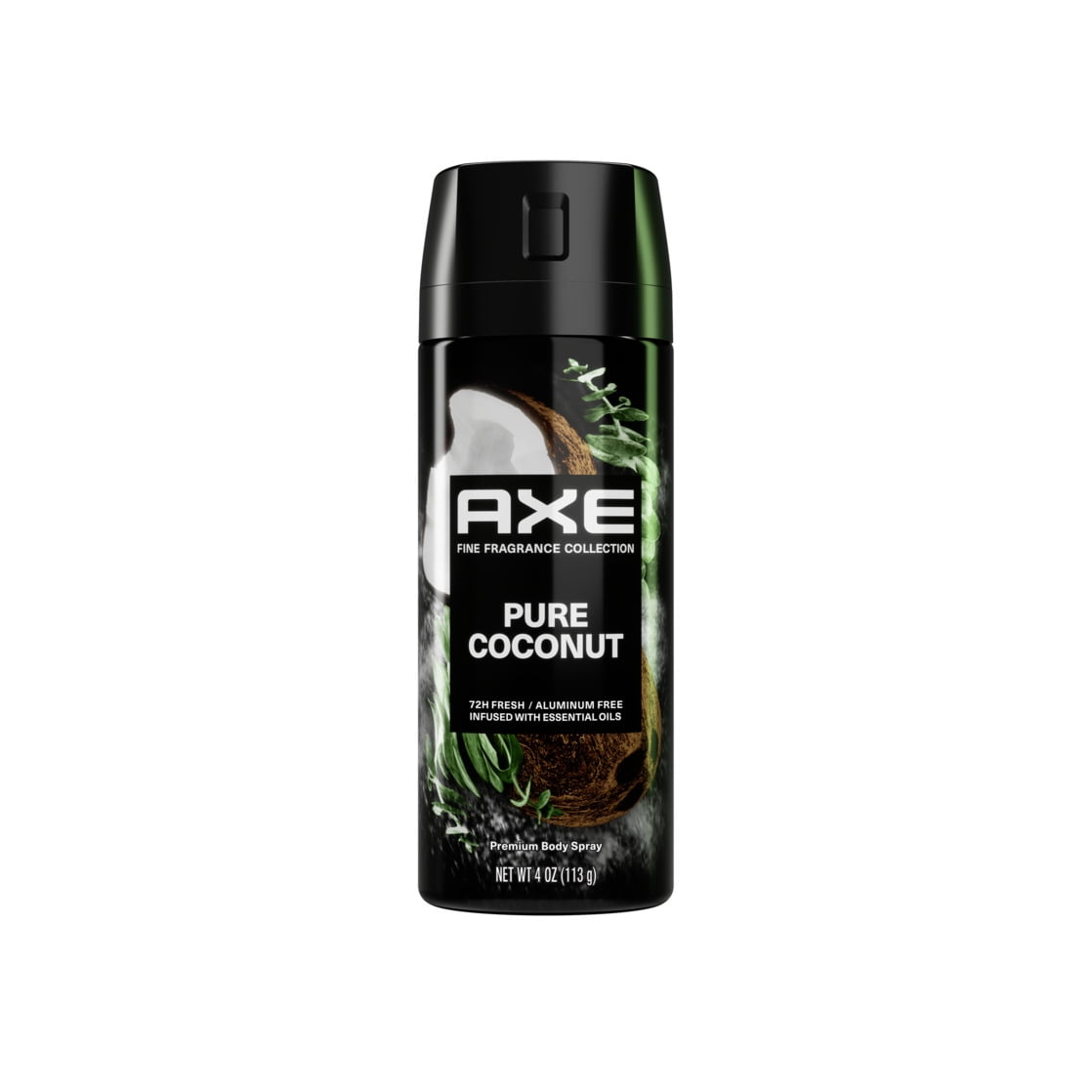Axe Fine Fragrance Collection Deodorant Spray for Men, Pure Coconut ...