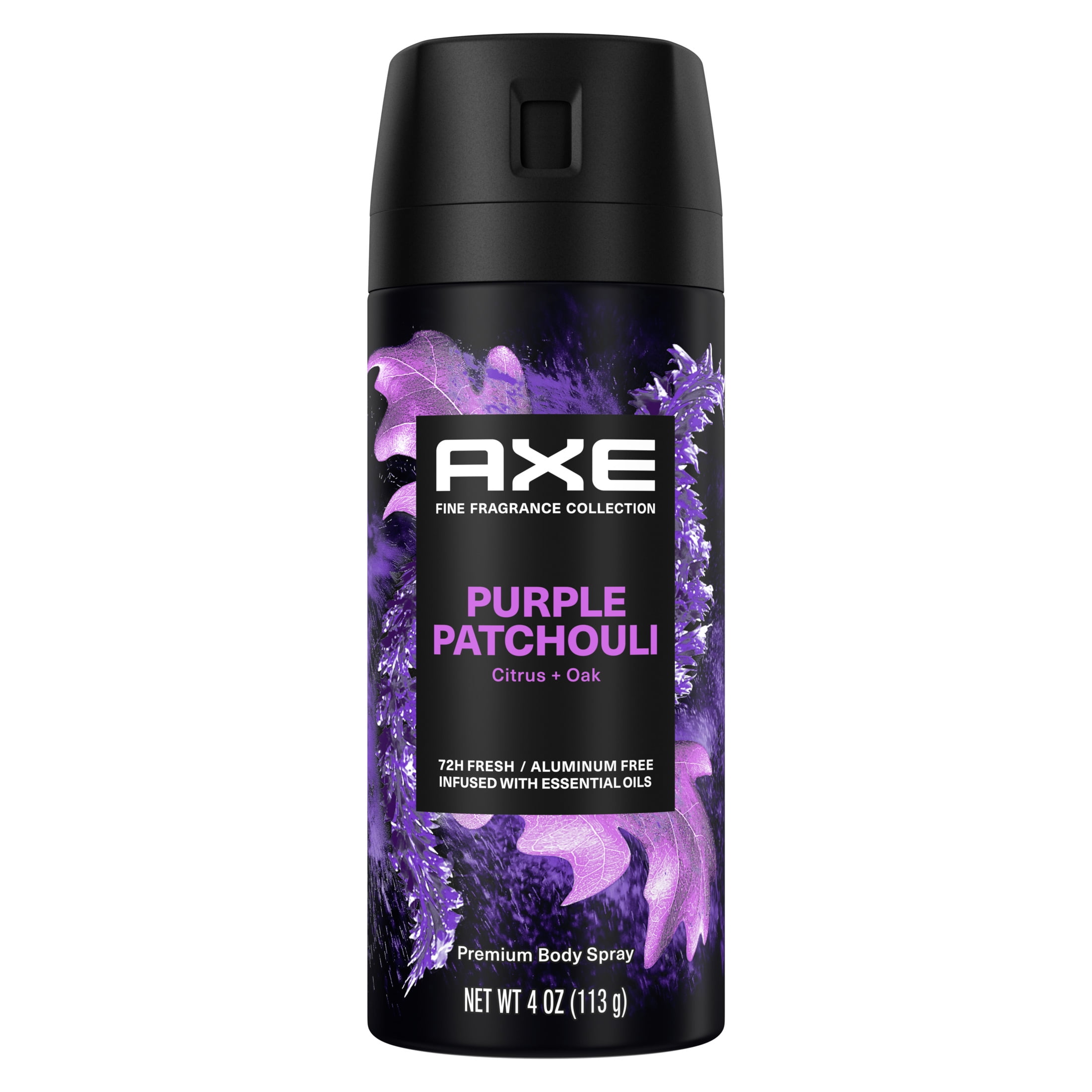 Axe Fine Fragrance Premium Deodorant Spray, Purple Patchouli Citrus ...