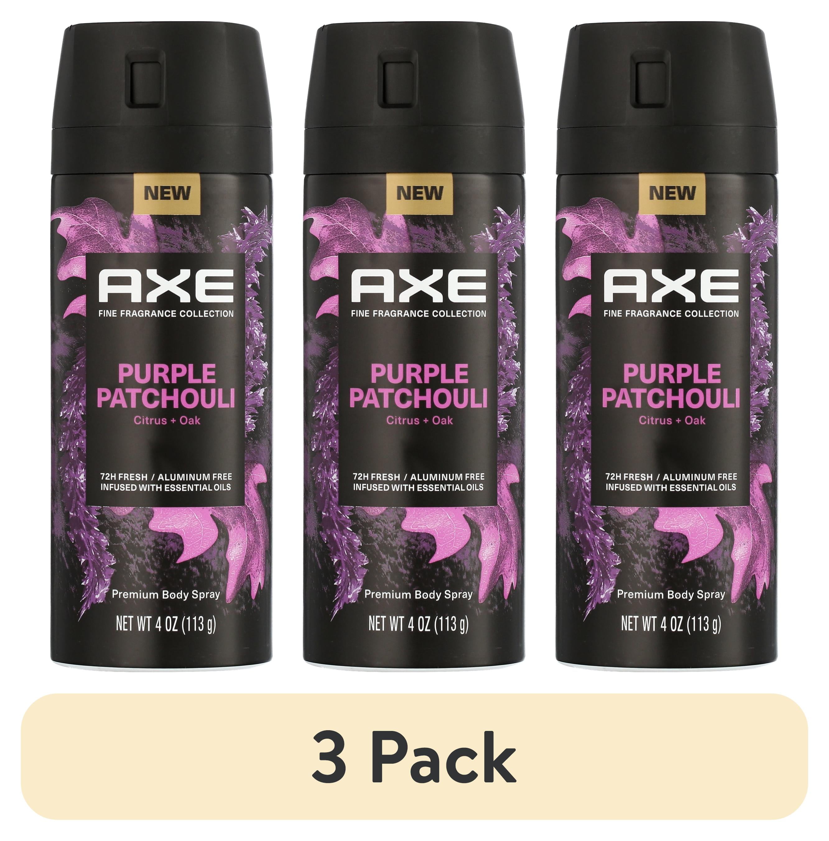 (3 pack) Axe Fine Fragrance Premium Deodorant Spray for Men Purple ...