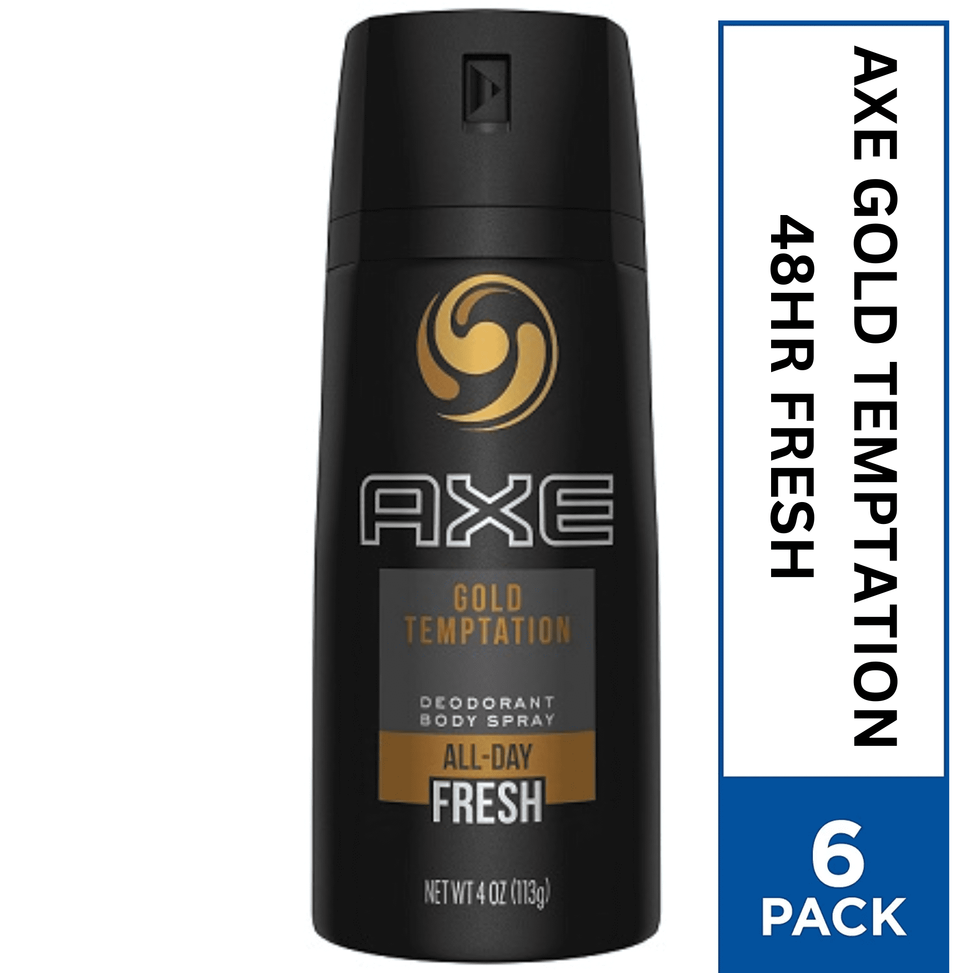 Axe GOLD TEMPTATION Body Spray Deodorant. 48 HOUR ODOR PROTECTION ...