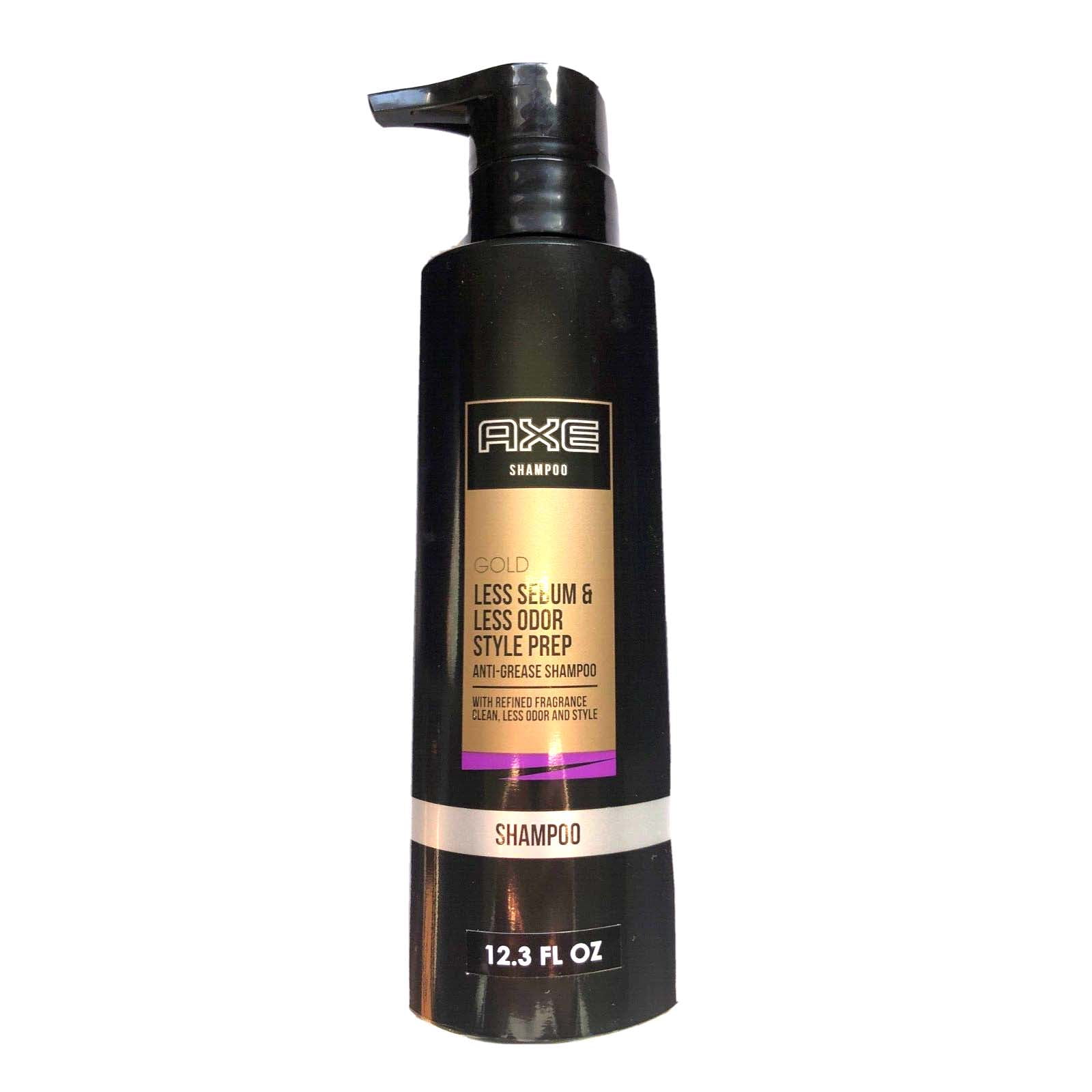 Axe Gold Anti Grease Hair Clean Shampoo 12.3oz With Pump, Less Sebum ...