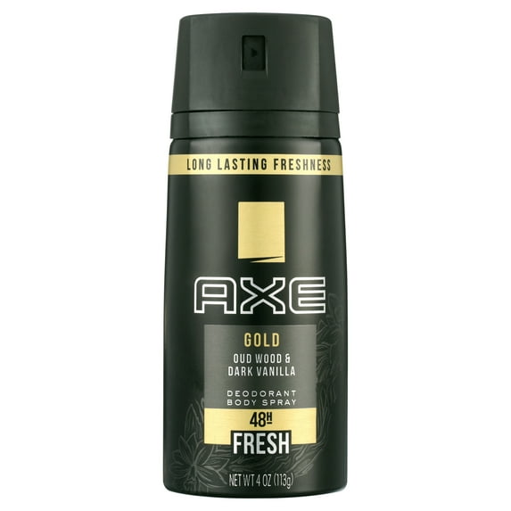 Axe Gold Oud Wood and Dark Vanilla Body Spray for Men, 4 Oz - Walmart.com