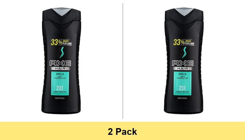 Axe Hair 2-in-1 Shampoo and Conditioner, Apollo, 16 Fluid Ounce - 2 ...