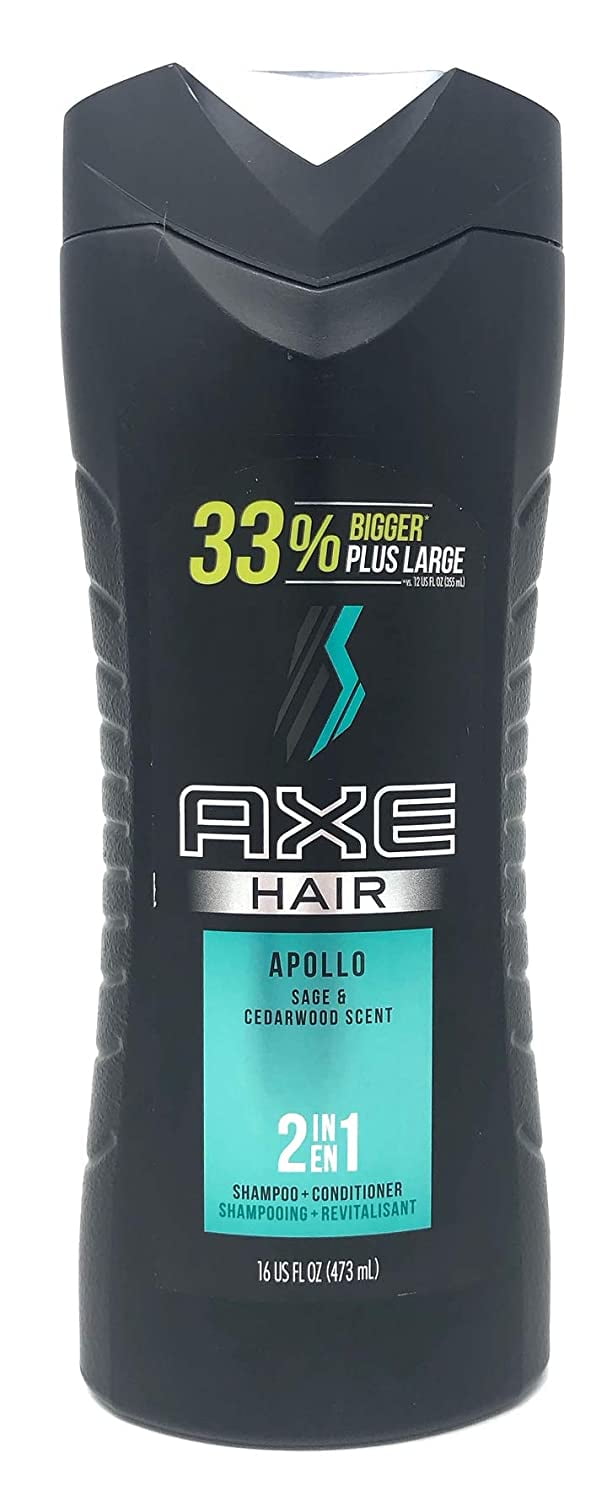 Axe Hair 2-in-1 Shampoo and Conditioner, Apollo with Sage & Cedarwood ...
