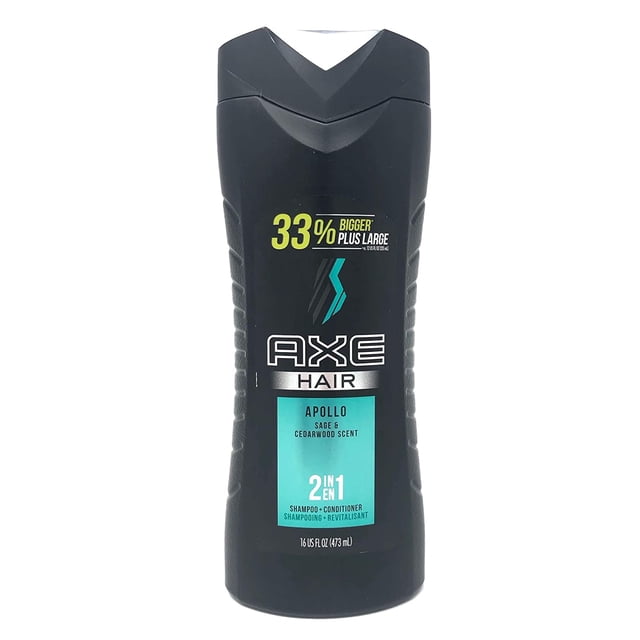 Axe Hair 2-in-1 Shampoo and Conditioner, Apollo with Sage & Cedarwood ...