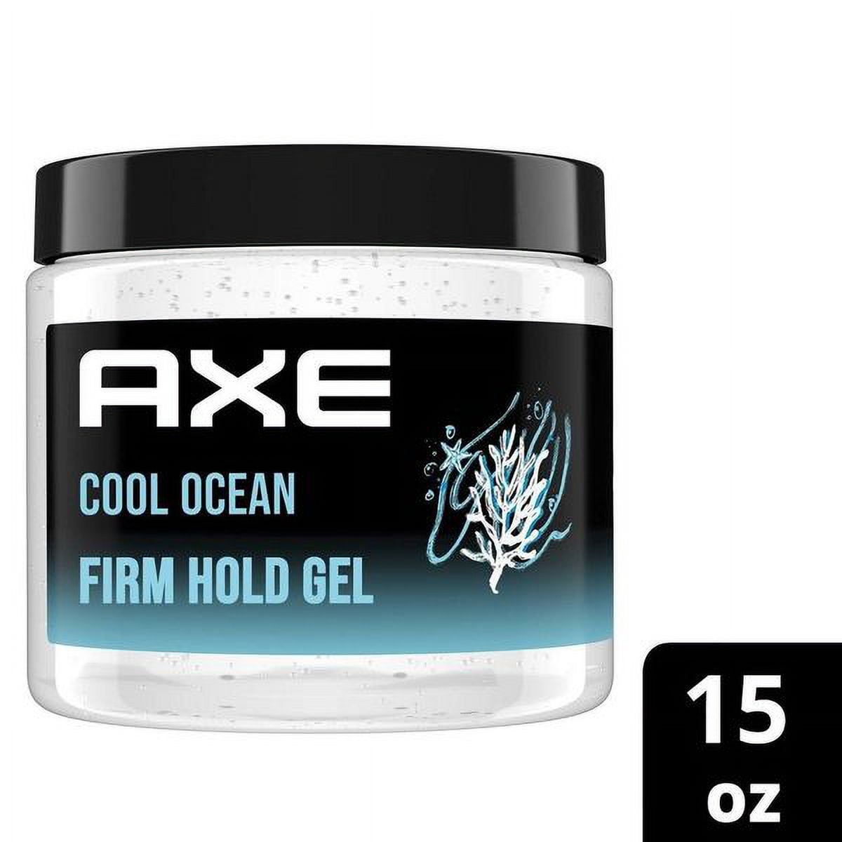 Axe Hair Gel 12h Sweat Proof Men's Hair Styling, Cool Ocean Firm Hold For Irresistibly Touchable ...