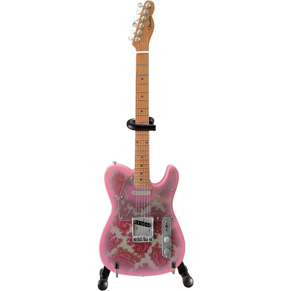 Axe Heaven Fender Telecaster - Pink Paisley Mini Guitar - Walmart.com