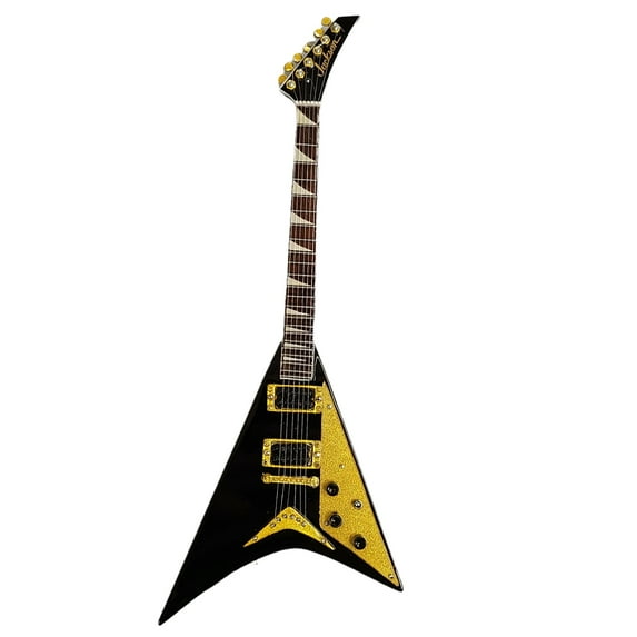 Axe Heaven Mini Guitar Replica RR085 Randy Rhoads Black Gold Concorde ...
