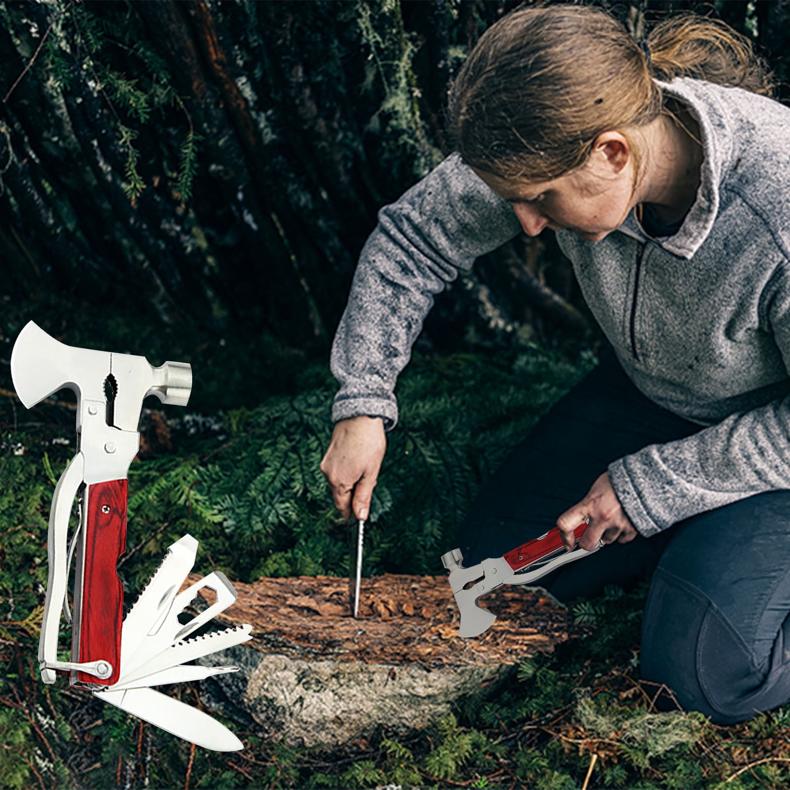 Axe Life Hammer Broken Window Hammer Outdoor Camping Ground Hammer ...