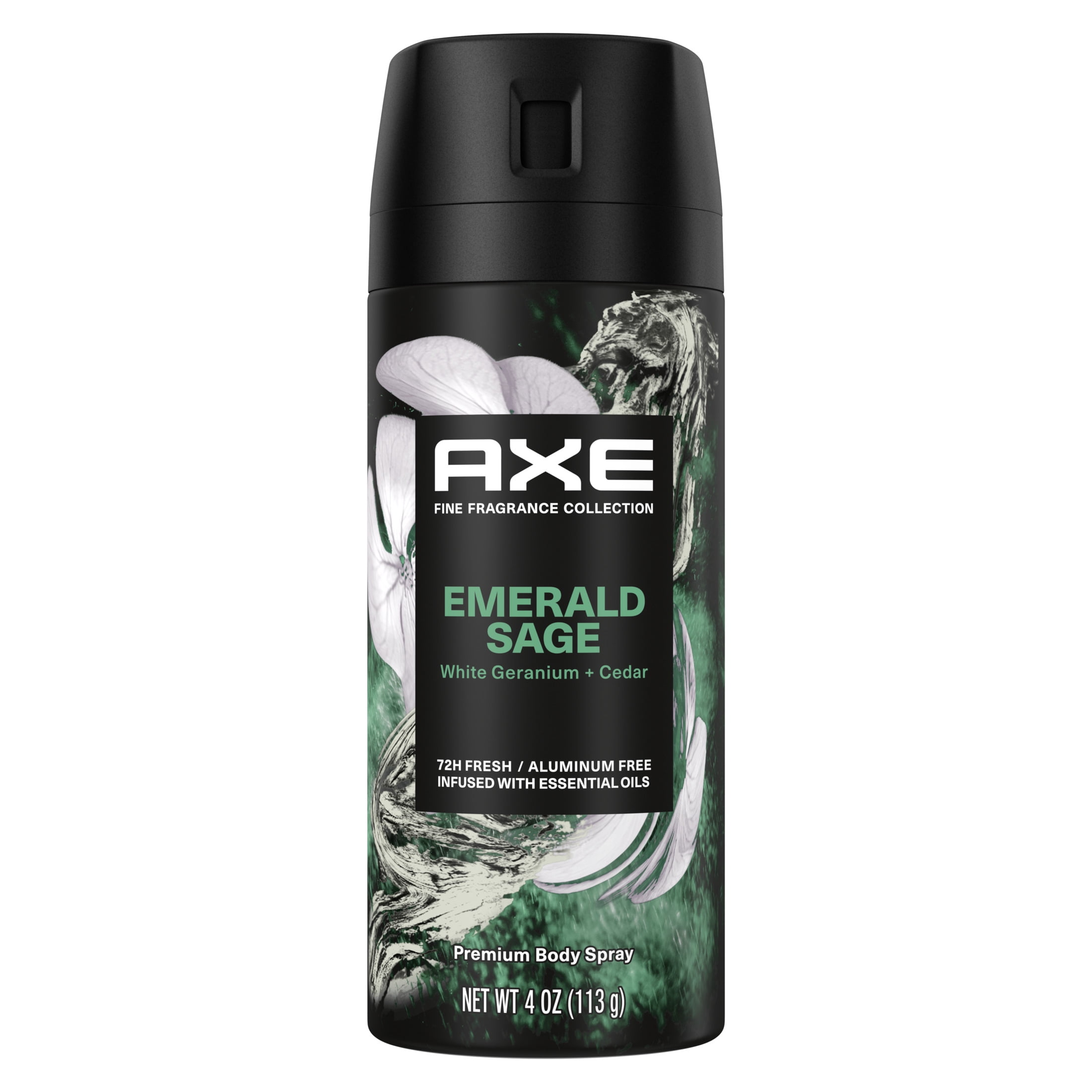 Axe Men's Deodorant Spray, Freshness Emerald Sage Aluminum-Free, 4 oz ...