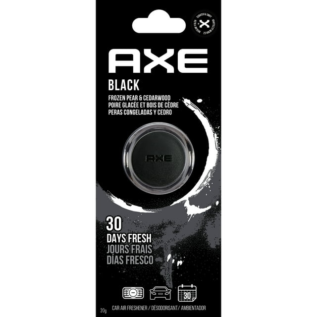 Axe Mini Vent Clip Car Air Freshener (Black Scent, 1 Pack) - Walmart.com