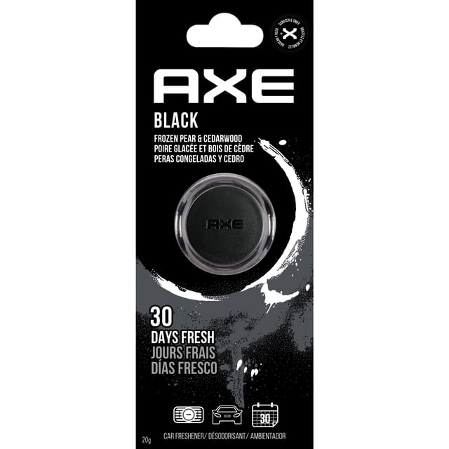 Axe Mini Vent Clip Car Air Freshener (Black Scent, 1 Pack) - Walmart.com