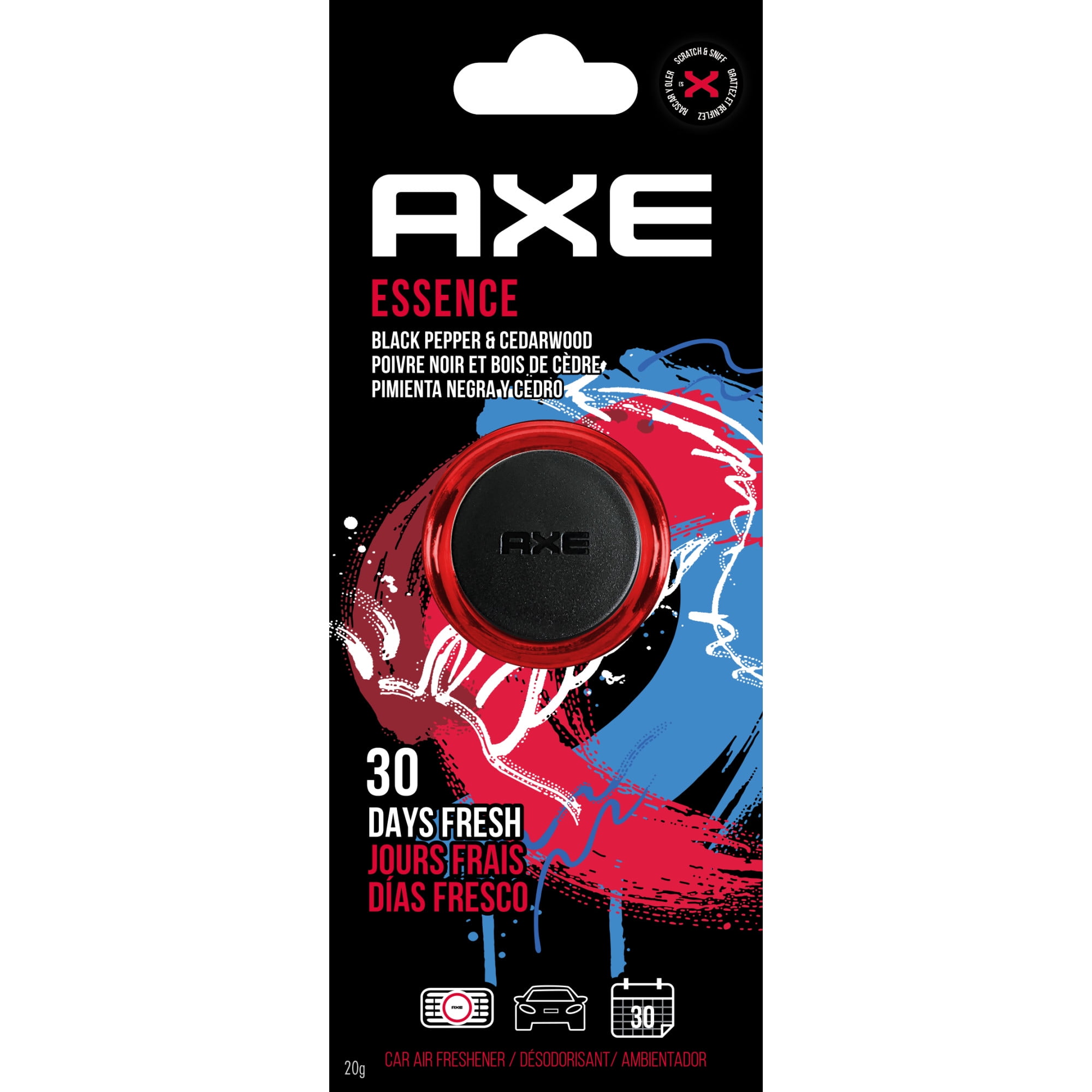 Axe Mini Vent Clip Car Air Freshener (Essence Scent, 1 Pack) - Walmart.com