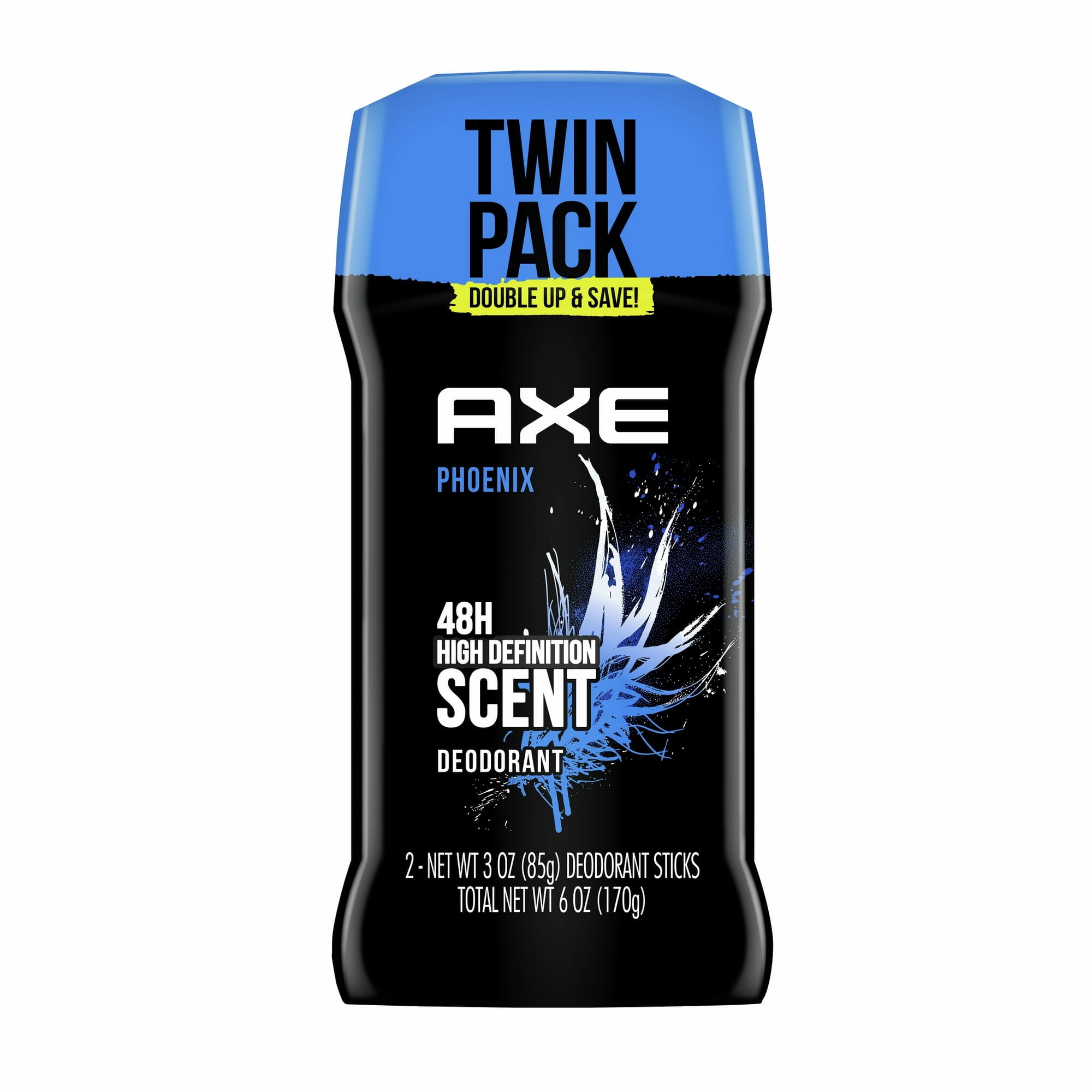 Axe Phoenix Long Lasting Deodorant Stick for Men Twin Pack, Crushed ...