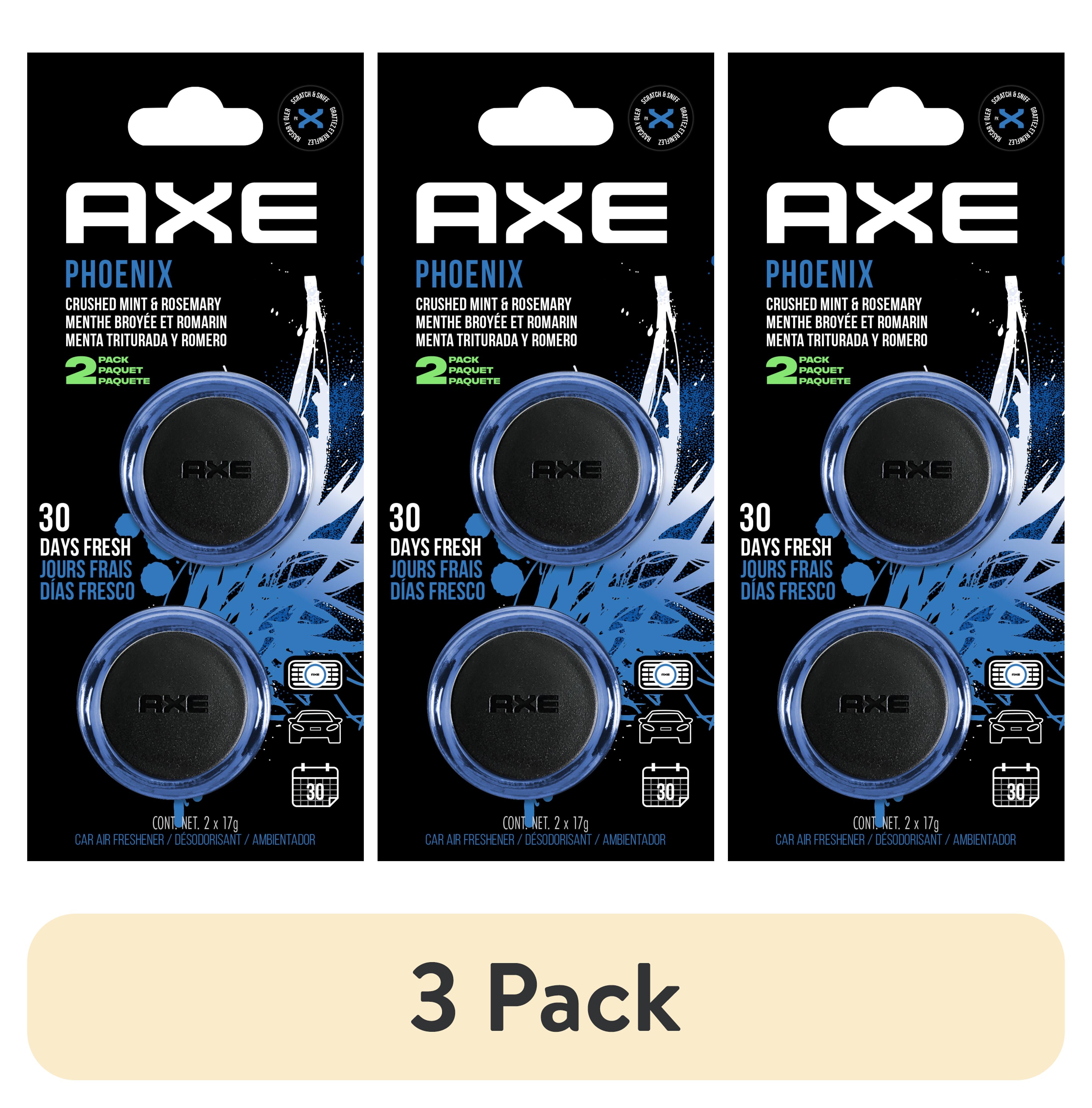 (3 pack) Axe Phoenix Scent Mini Vent Clip Car Air Freshener, 2 Pack ...
