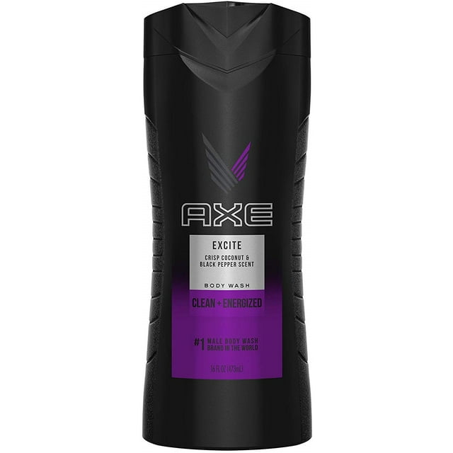 Axe Shower Gel, Excite Body Wash 16 oz (Pack of 6) - Walmart.com