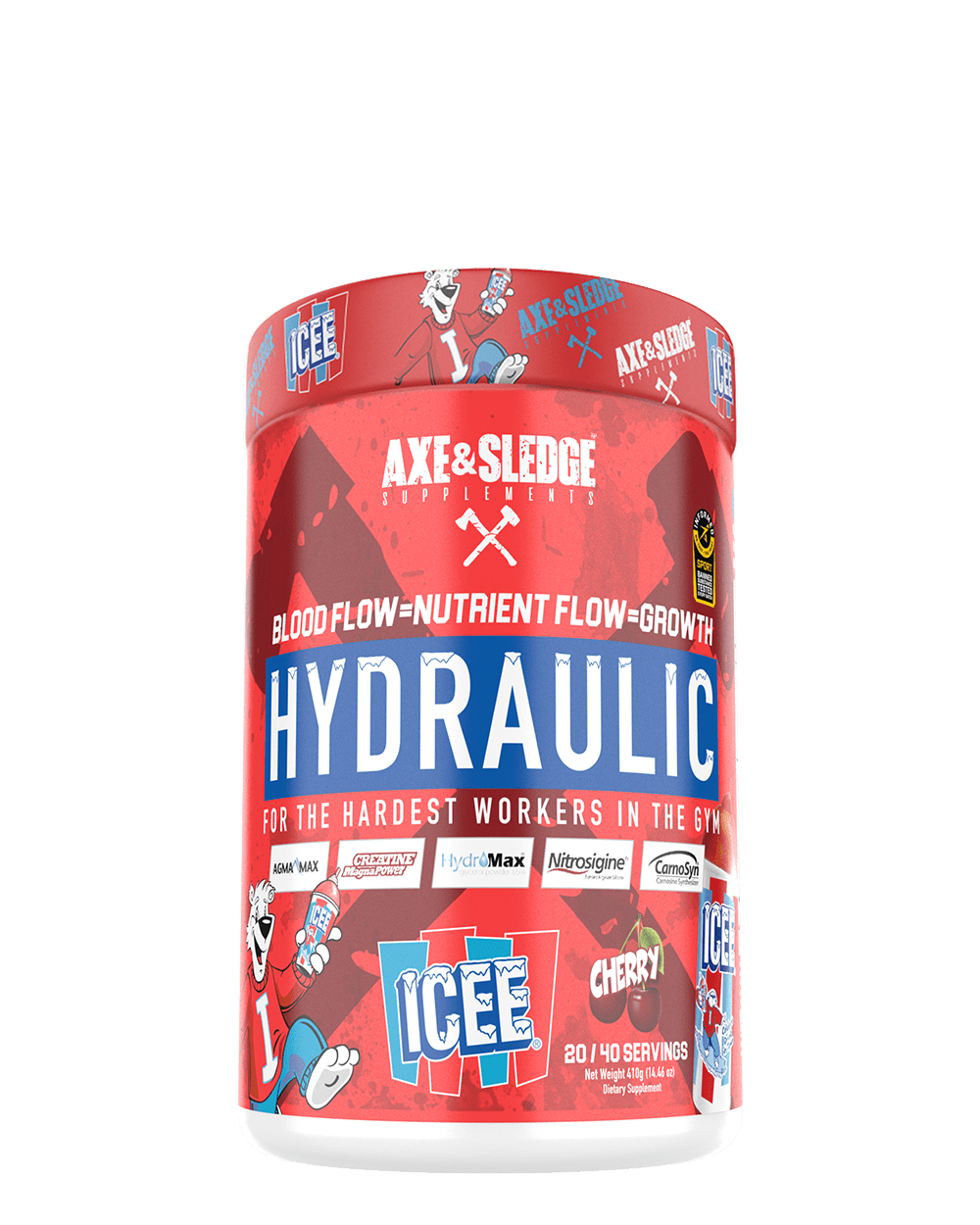 Customer reviews for Axe & Sledge Hydraulic, Non-Stim Pre-Workout, ICEE ...