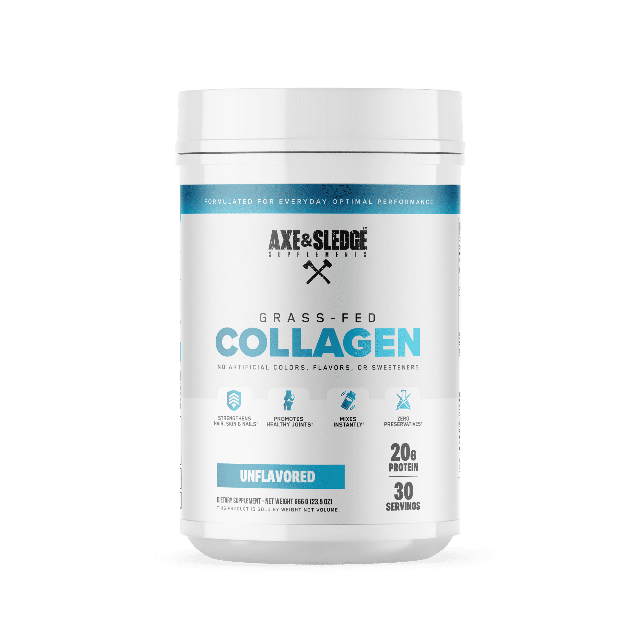 Axe & Sledge Pure Hydrolyzed Collagen Powder, Gluten Free, Keto and ...