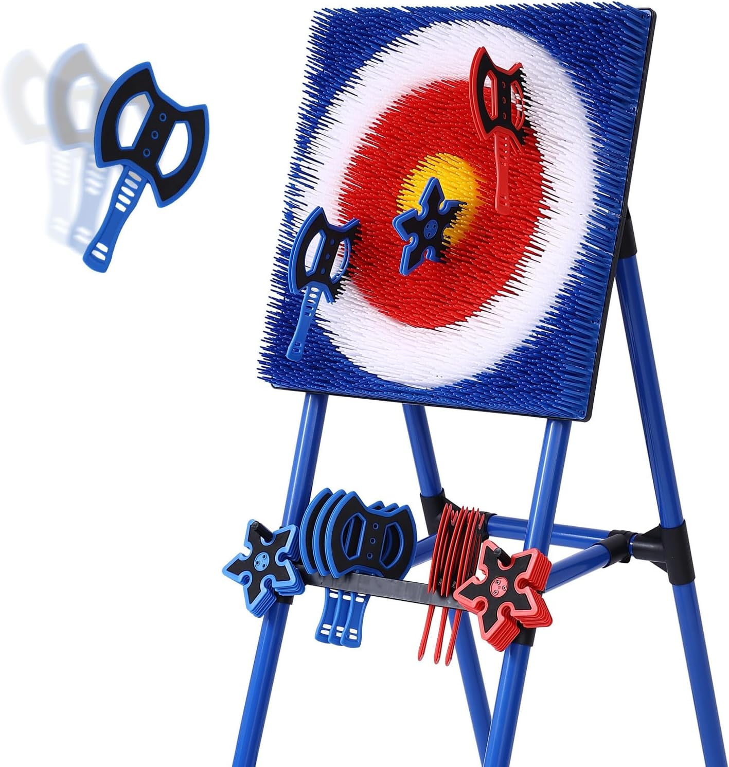 Axe Throwing Bristle Target with 8 Throwing Axes Set,Axe Throwing Game ...