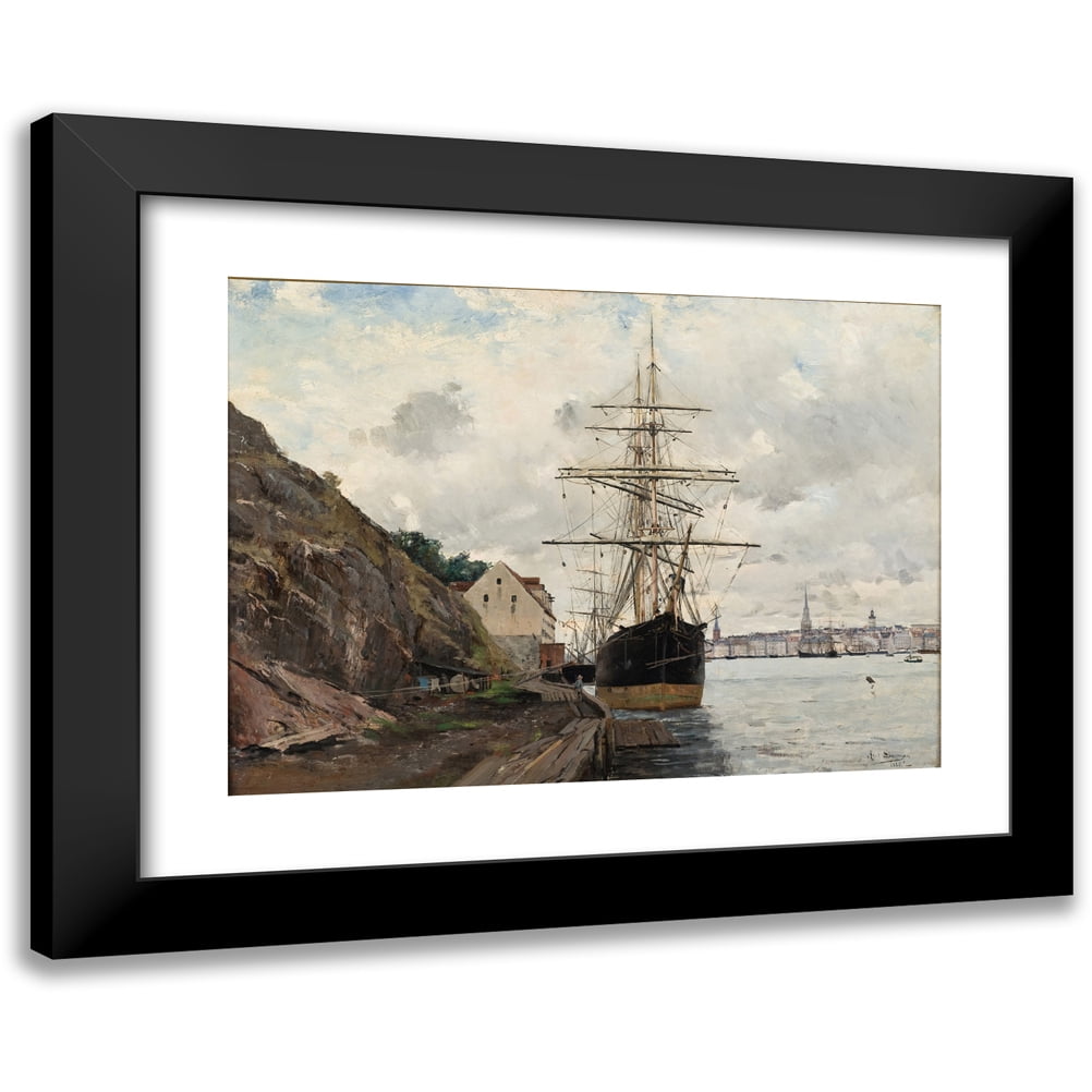 Axel Lindman 18x14 Black Modern Framed Museum Art Print Titled - Sea ...
