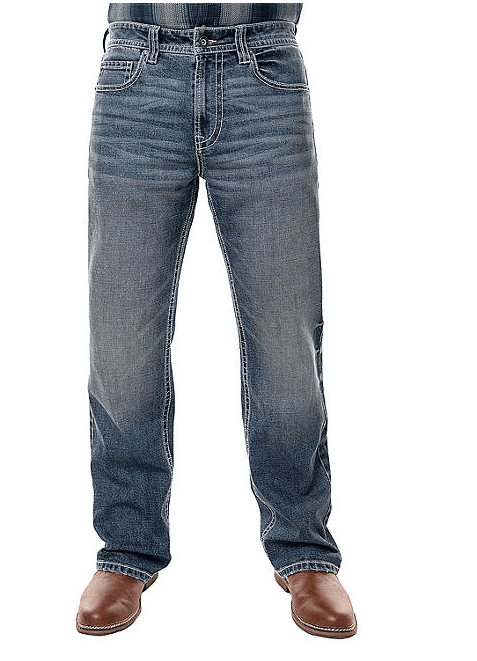 Axel Men's Slim Boot Cut Denim Medium Wash 36x30 - Walmart.com