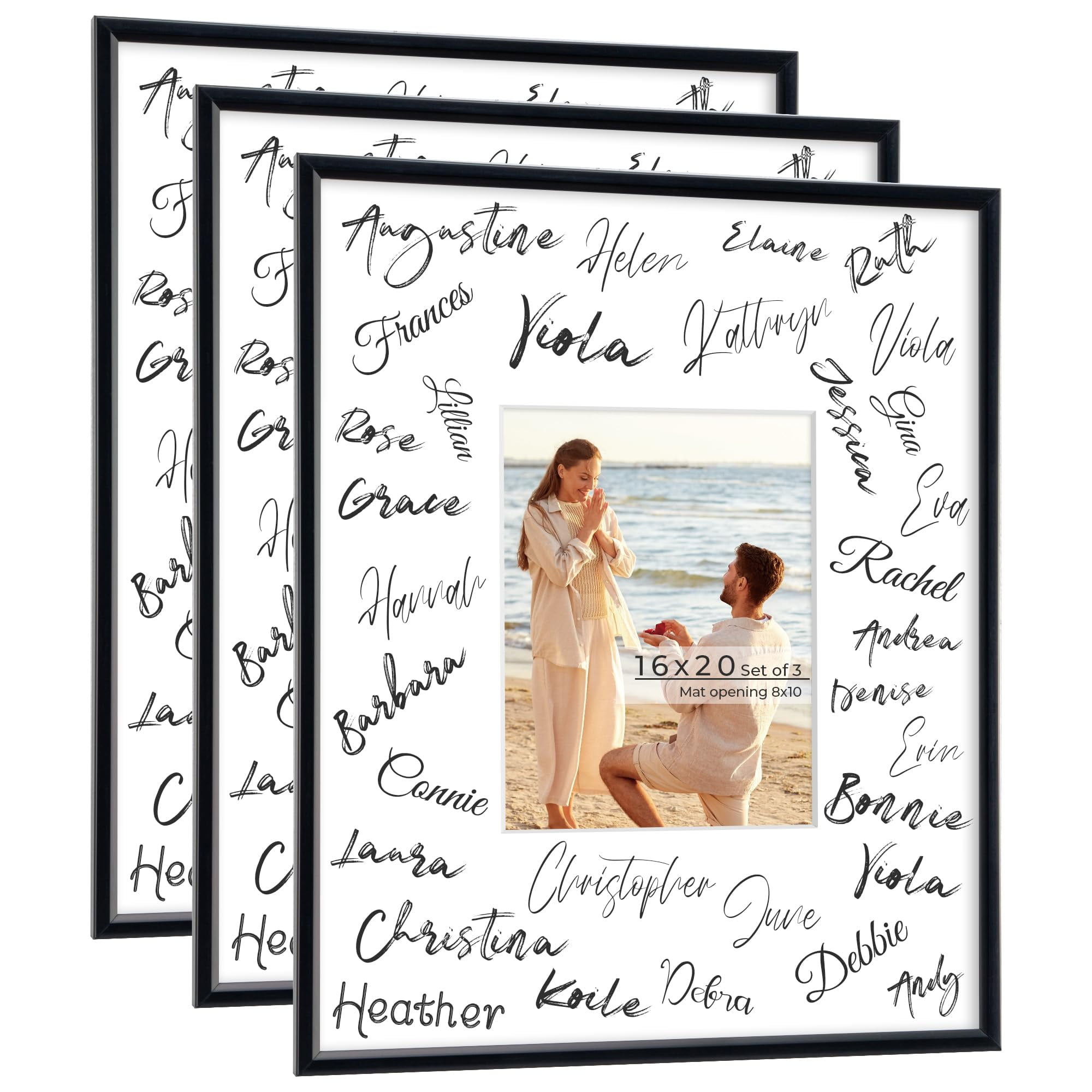 Axeman 16x20 Signature Picture Frame with 8x10 White Mat - Wedding ...