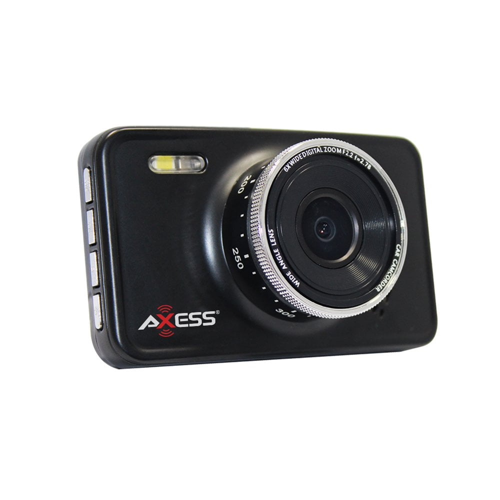 Axess Dc4202 Black Dash Camera 1080P And Car Dvr With Motion - Walmart.com