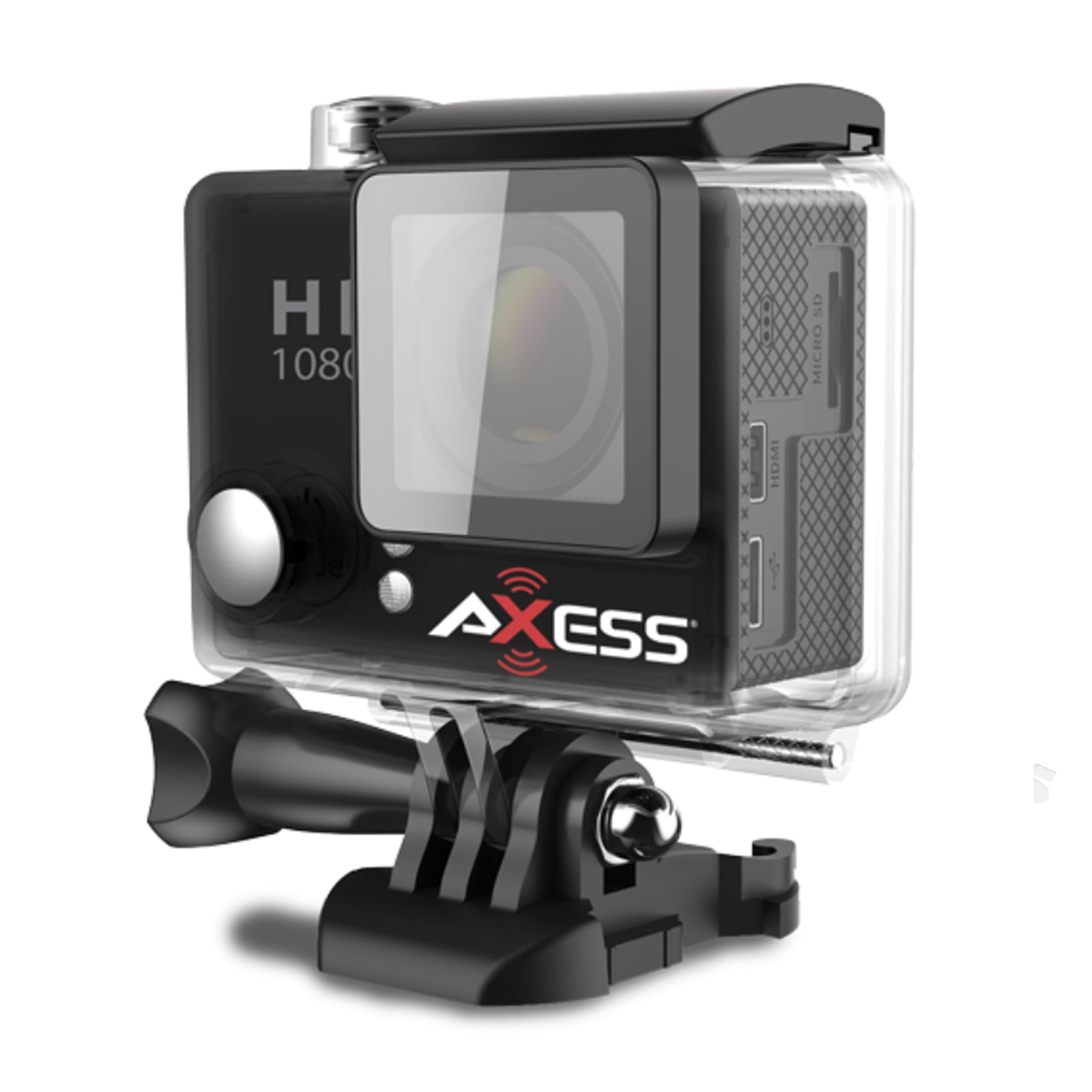 Axess Full HD 1080h.264 Waterproof Action Camera-Black - Walmart.com
