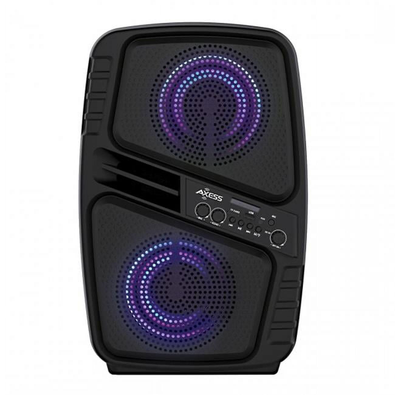 Axess PABT6021 Portable Bluetooth Speaker Dual 6.5" Illuminated W ...