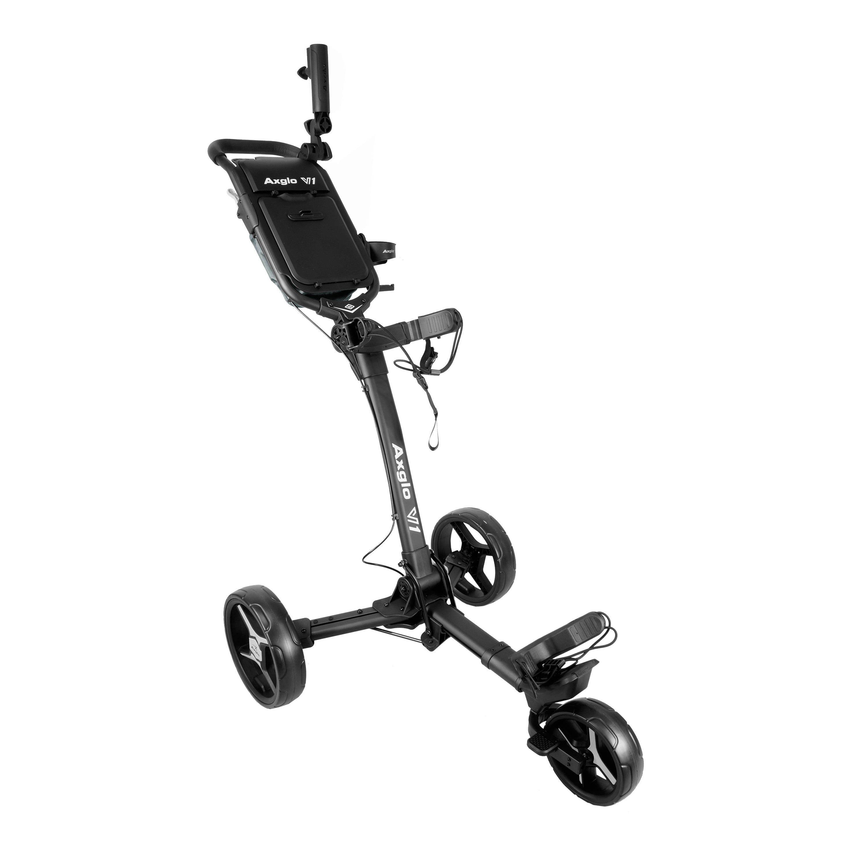 Axglo V1 Golf Push Cart - Black/Grey - Walmart.com